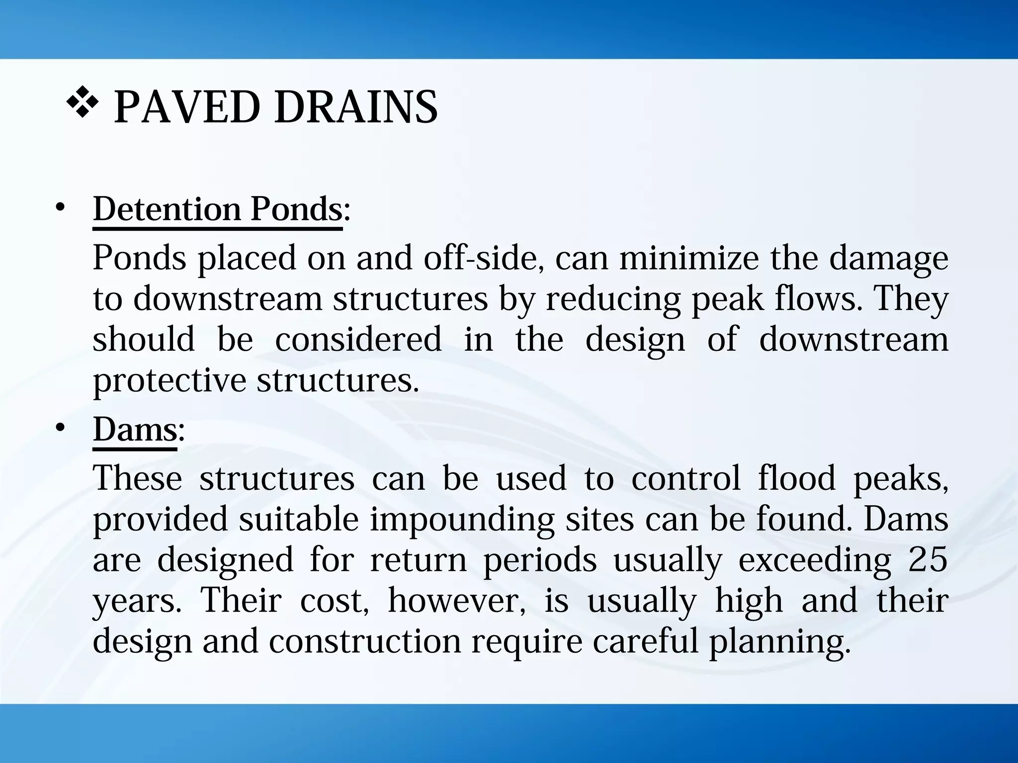 Design of flood control structures | PPT | Geography | Science