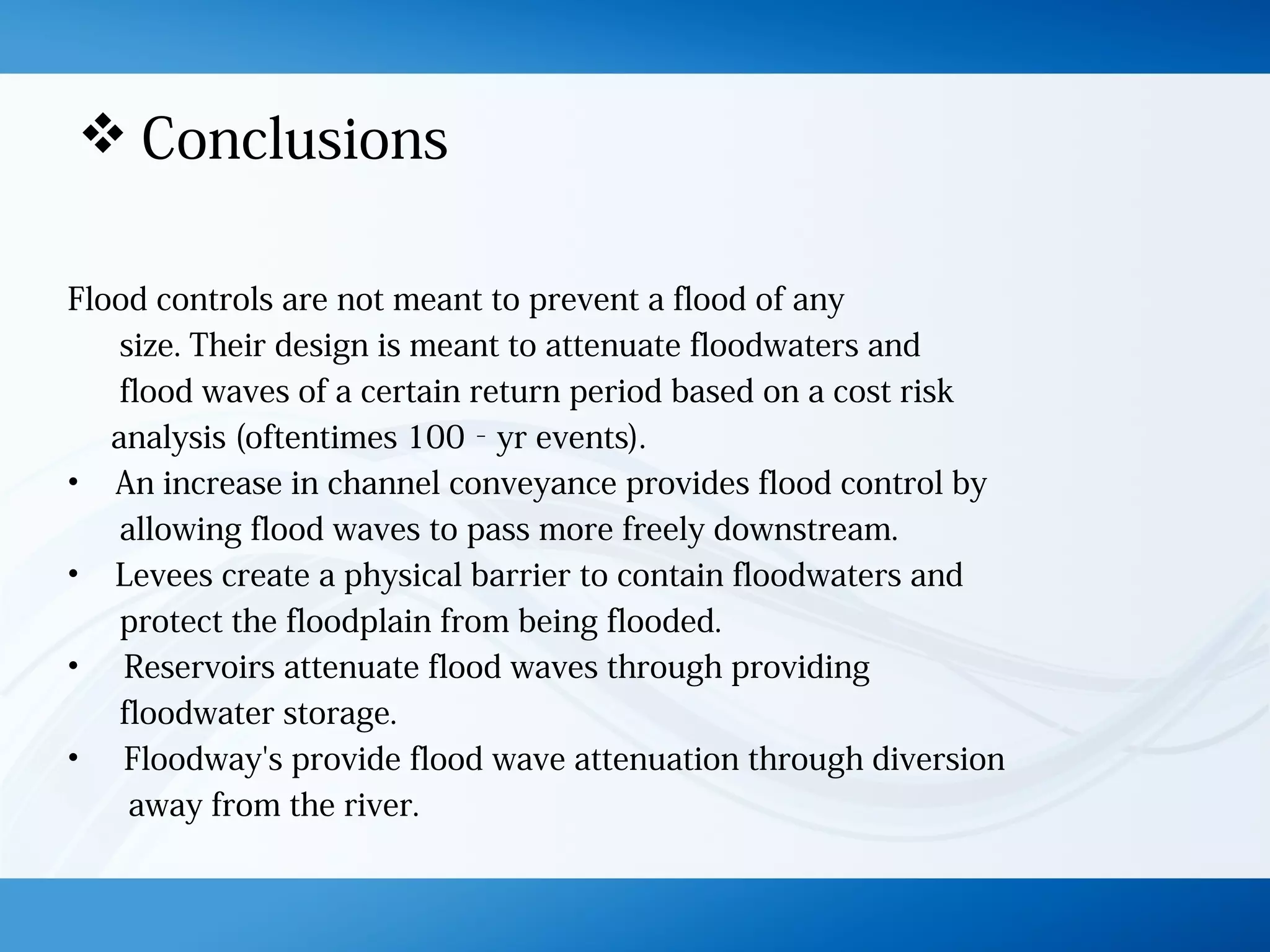 Design of flood control structures | PPT