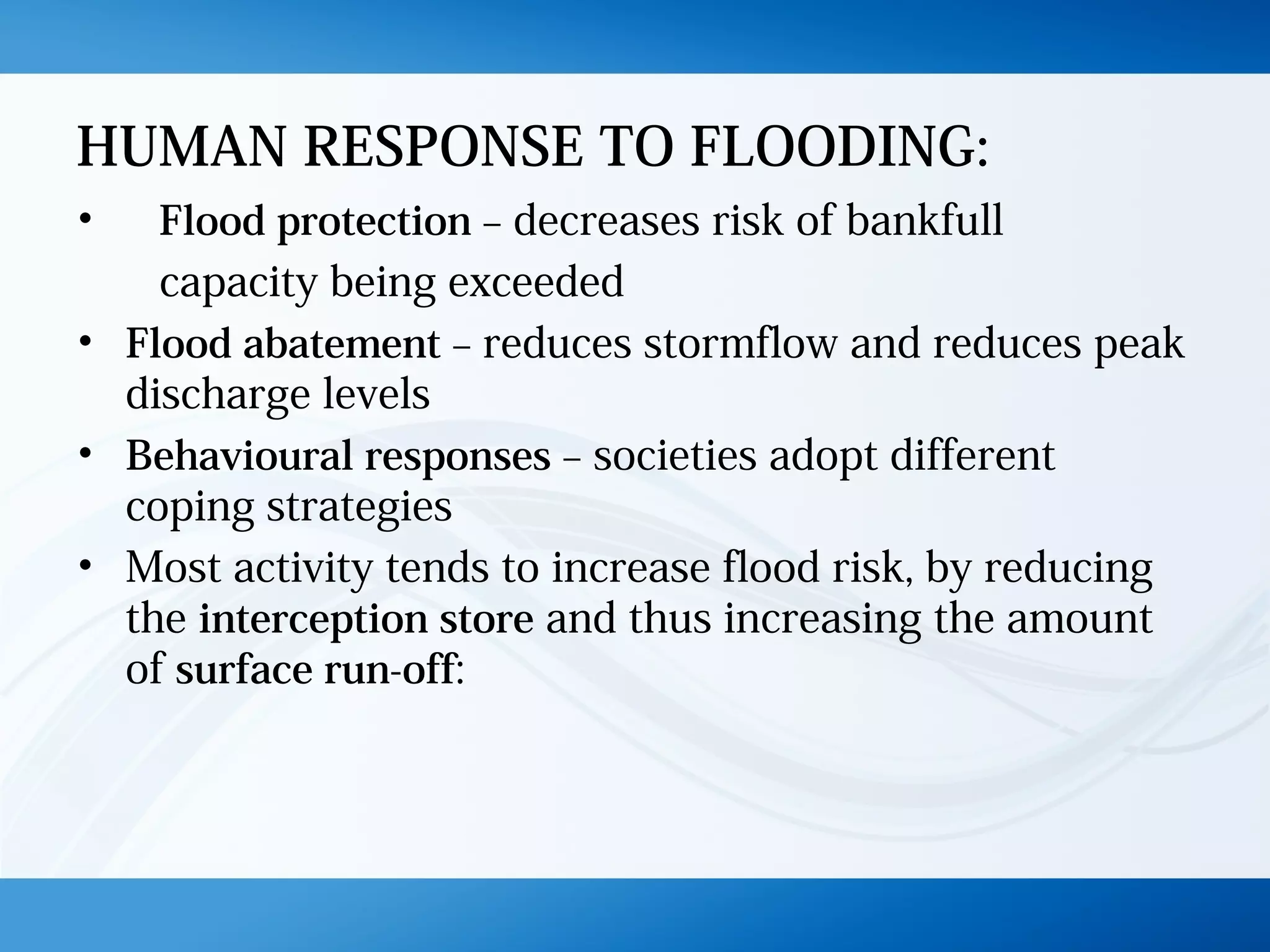 Design of flood control structures | PPT | Geography | Science
