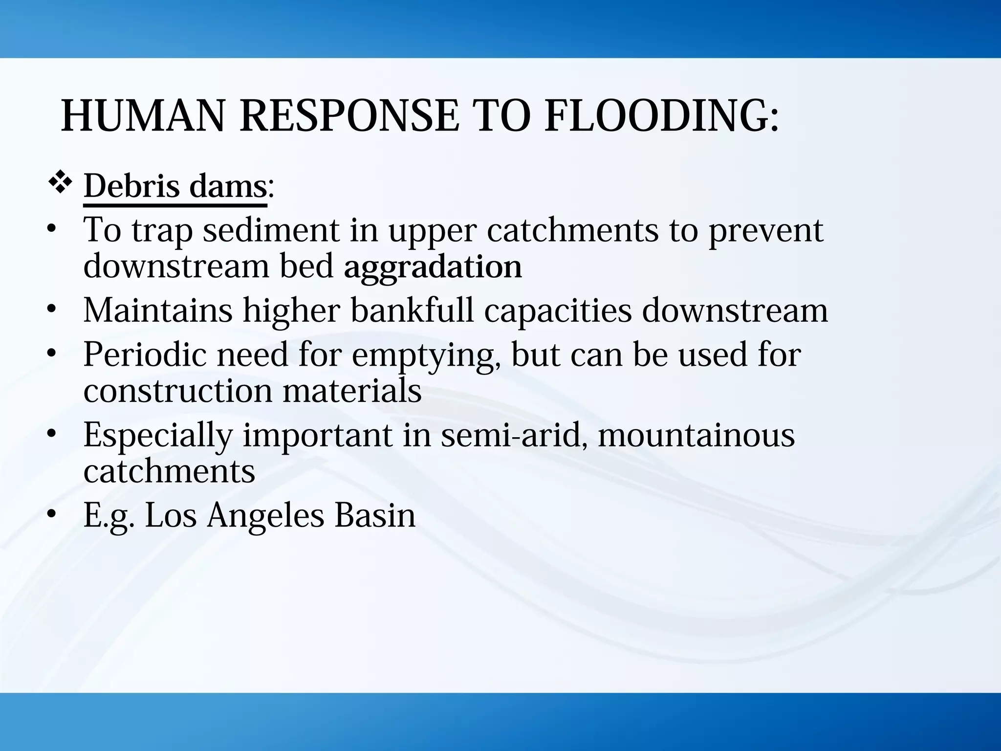Design of flood control structures | PPT | Geography | Science