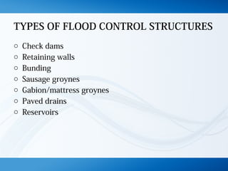 Design of flood control structures | PPT