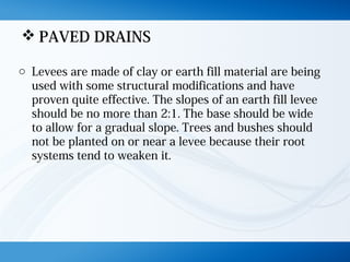 Design of flood control structures | PPT