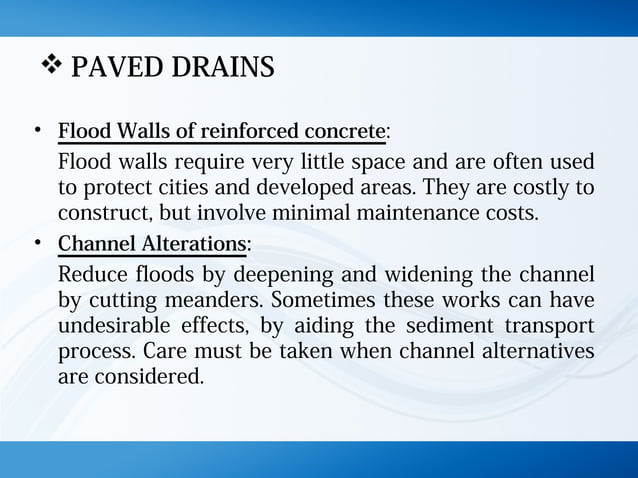 Design of flood control structures | PPT | Geography | Science