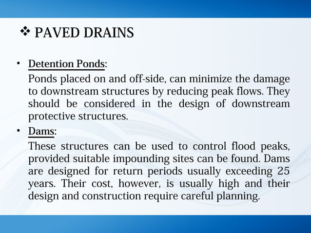 Design of flood control structures | PPT | Geography | Science