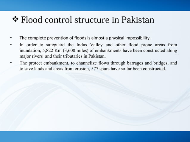 Design of flood control structures | PPT | Geography | Science