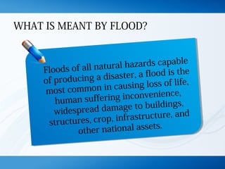 Design of flood control structures | PPT