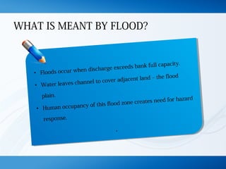 Design of flood control structures | PPT