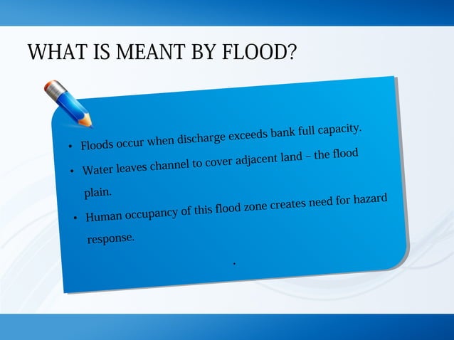 Design of flood control structures | PPT | Geography | Science