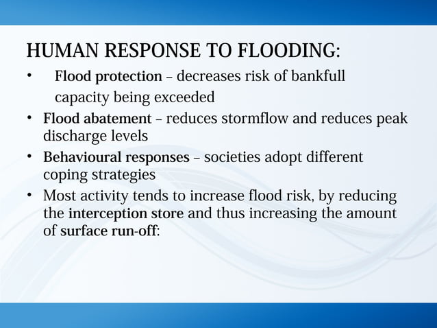 Design of flood control structures | PPT | Geography | Science