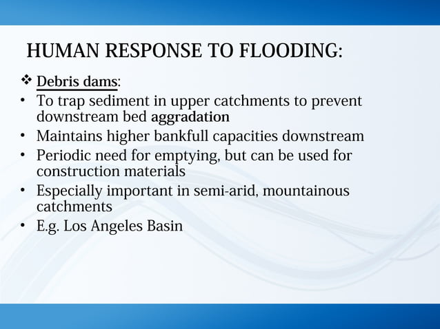 Design of flood control structures | PPT | Geography | Science