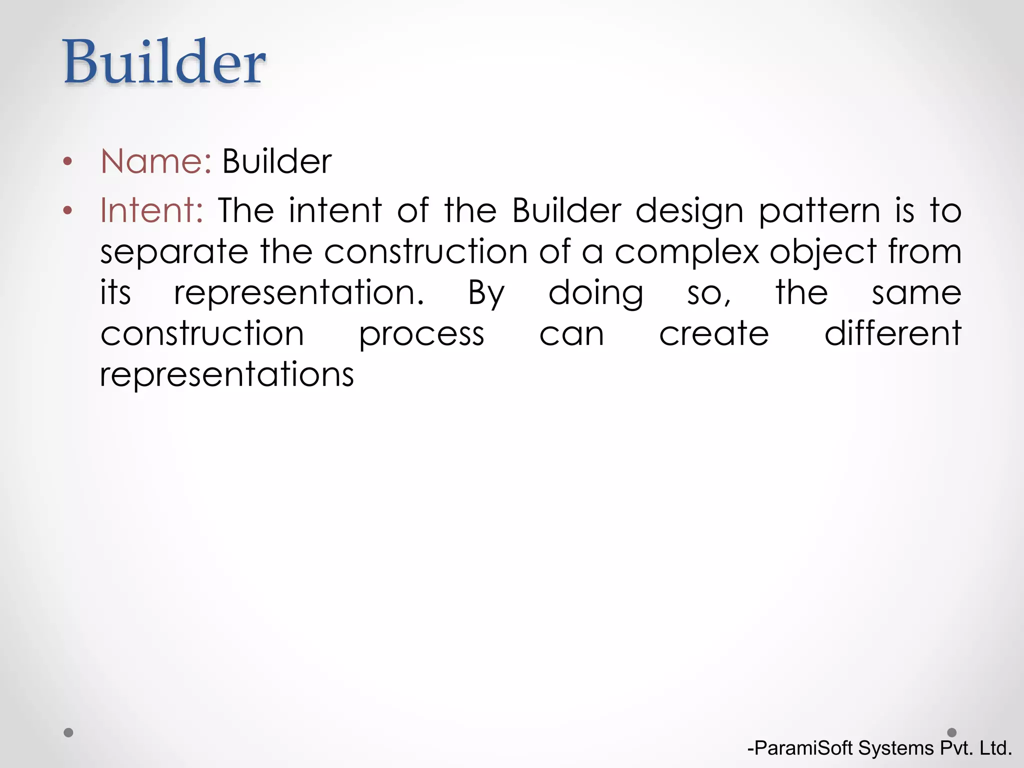 Desing pattern prototype-Factory Method, Prototype and Builder | PPTX