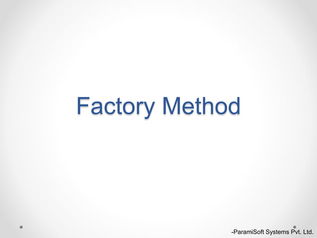 Desing pattern prototype-Factory Method, Prototype and Builder | PPT