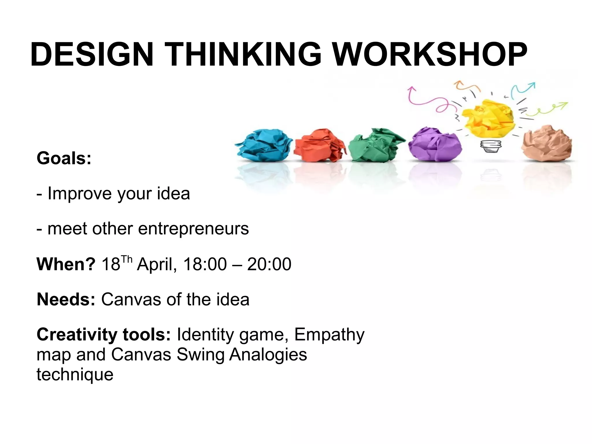 Desing thinking workshop | ODP