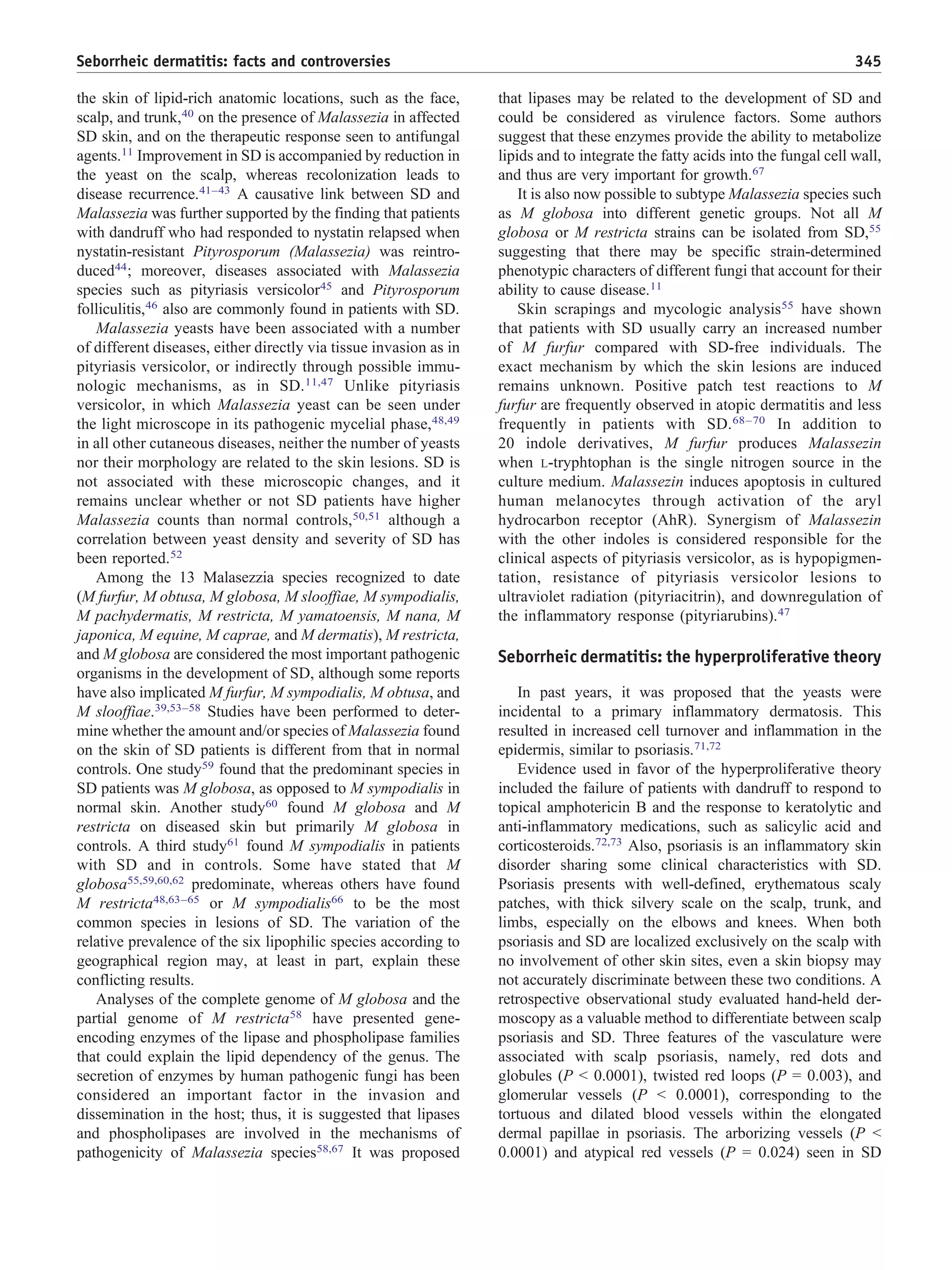 Seborrheic Dermatitis - Risk factors and Treatment | PDF