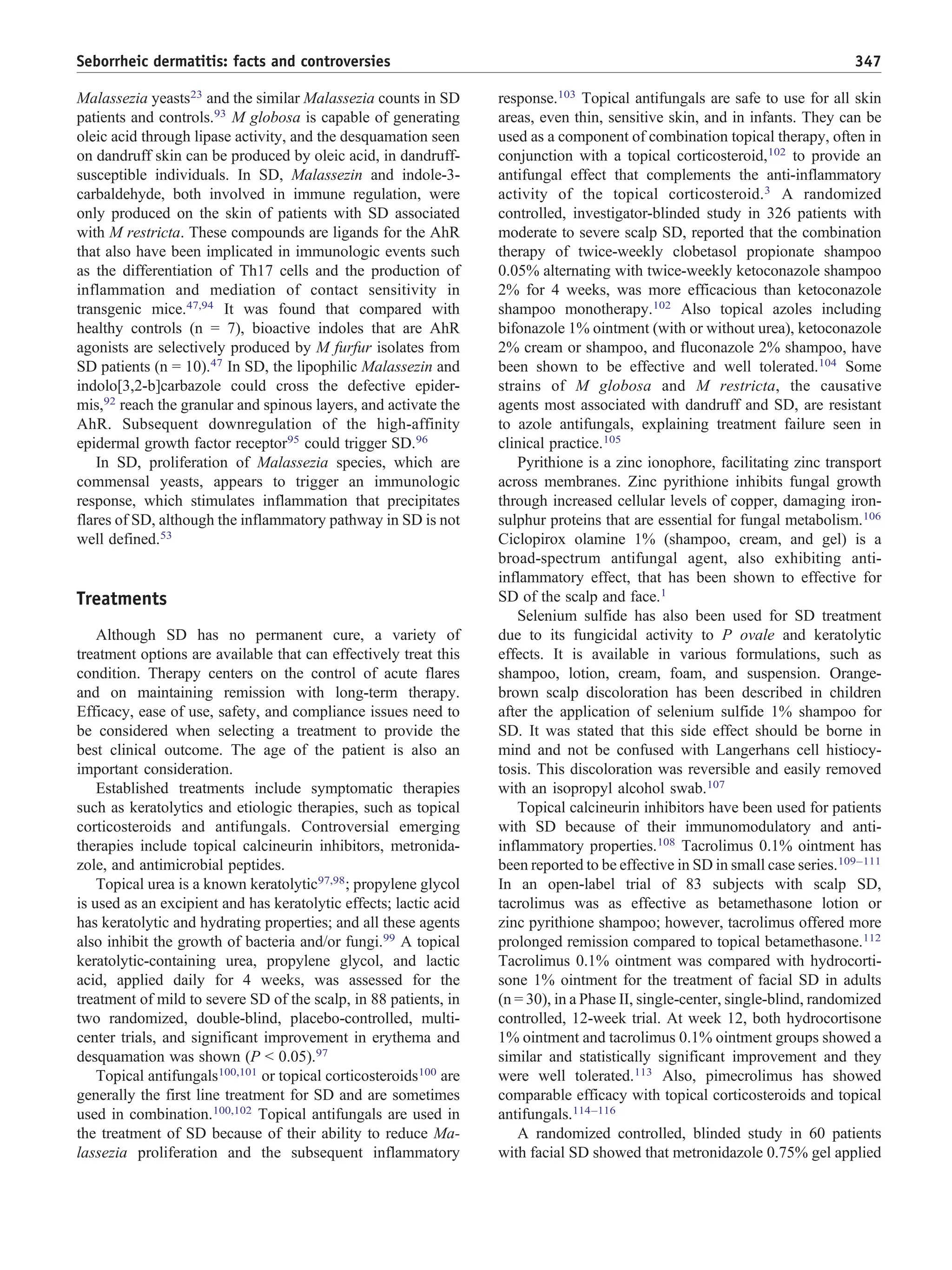 Seborrheic Dermatitis - Risk factors and Treatment | PDF