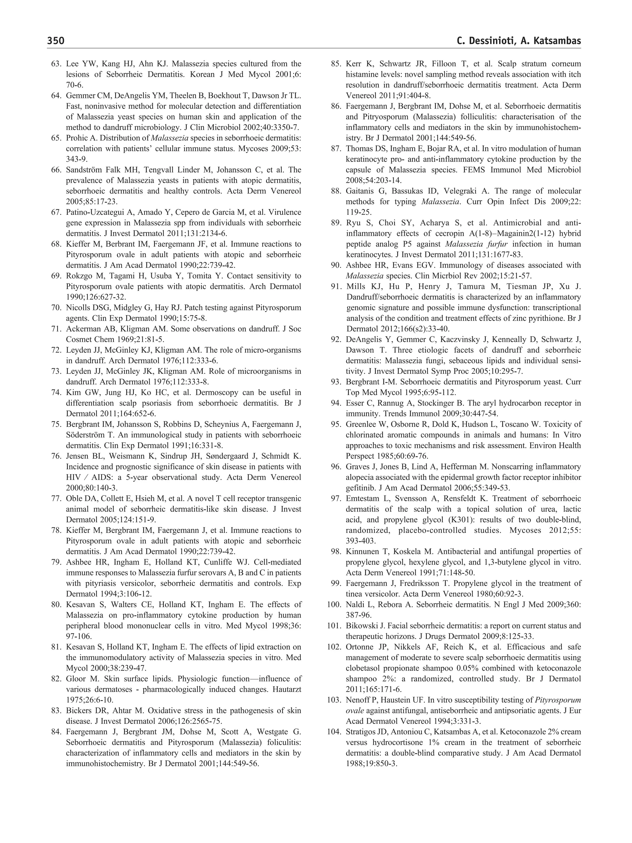 Seborrheic Dermatitis - Risk factors and Treatment | PDF