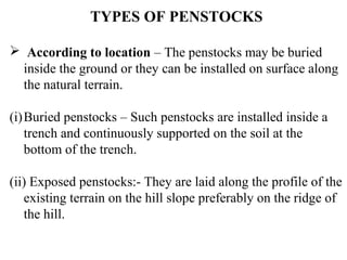 Desin of penstock pipe ppt | PPT