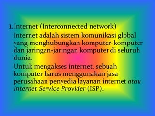 Pengertian Internet dan Intranet | PPTX