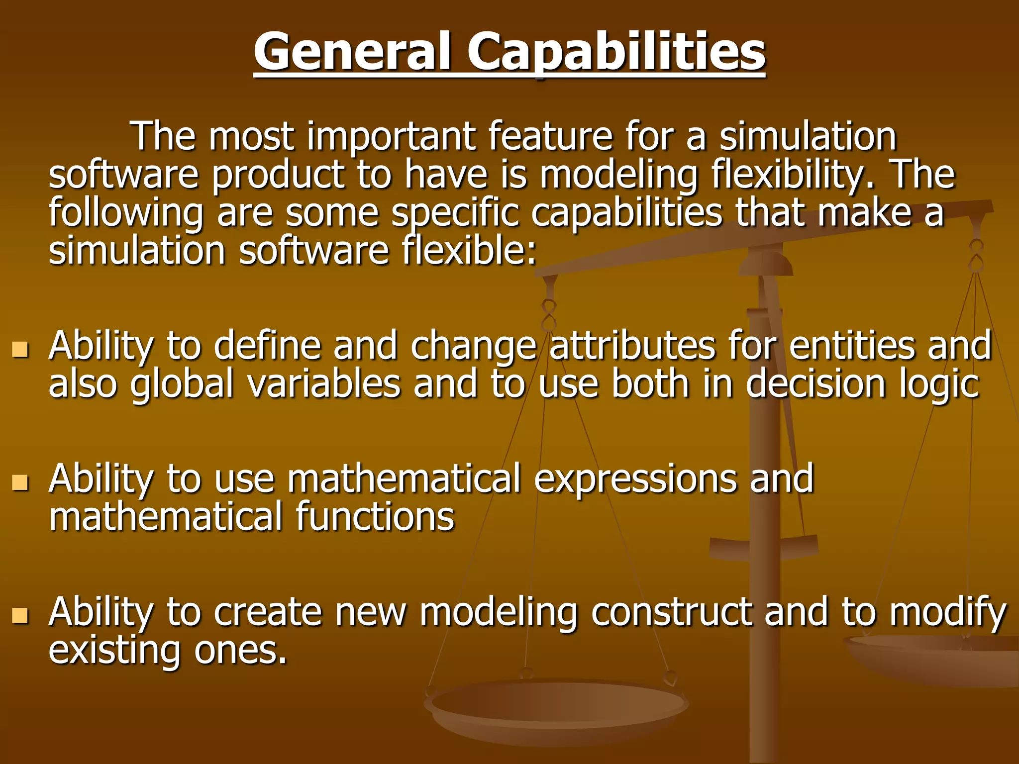 Desirable software features simulation & modeling | PPTX
