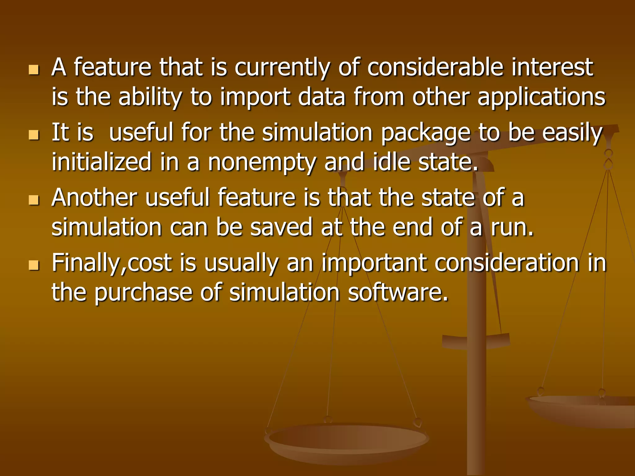 Desirable software features simulation & modeling | PPTX