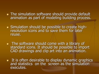 Desirable software features simulation & modeling | PPTX