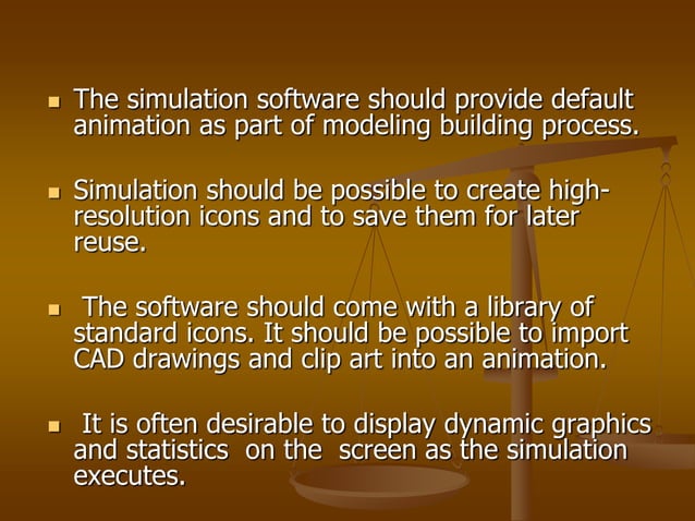 Desirable software features simulation & modeling | PPTX