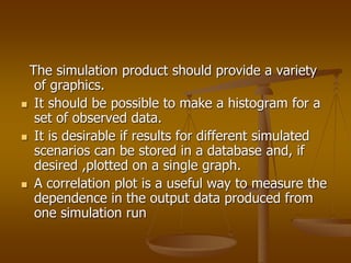 Desirable Software Features Simulation Modeling Pptx