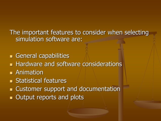 Desirable software features simulation & modeling | PPTX