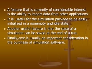 Desirable software features simulation & modeling | PPTX