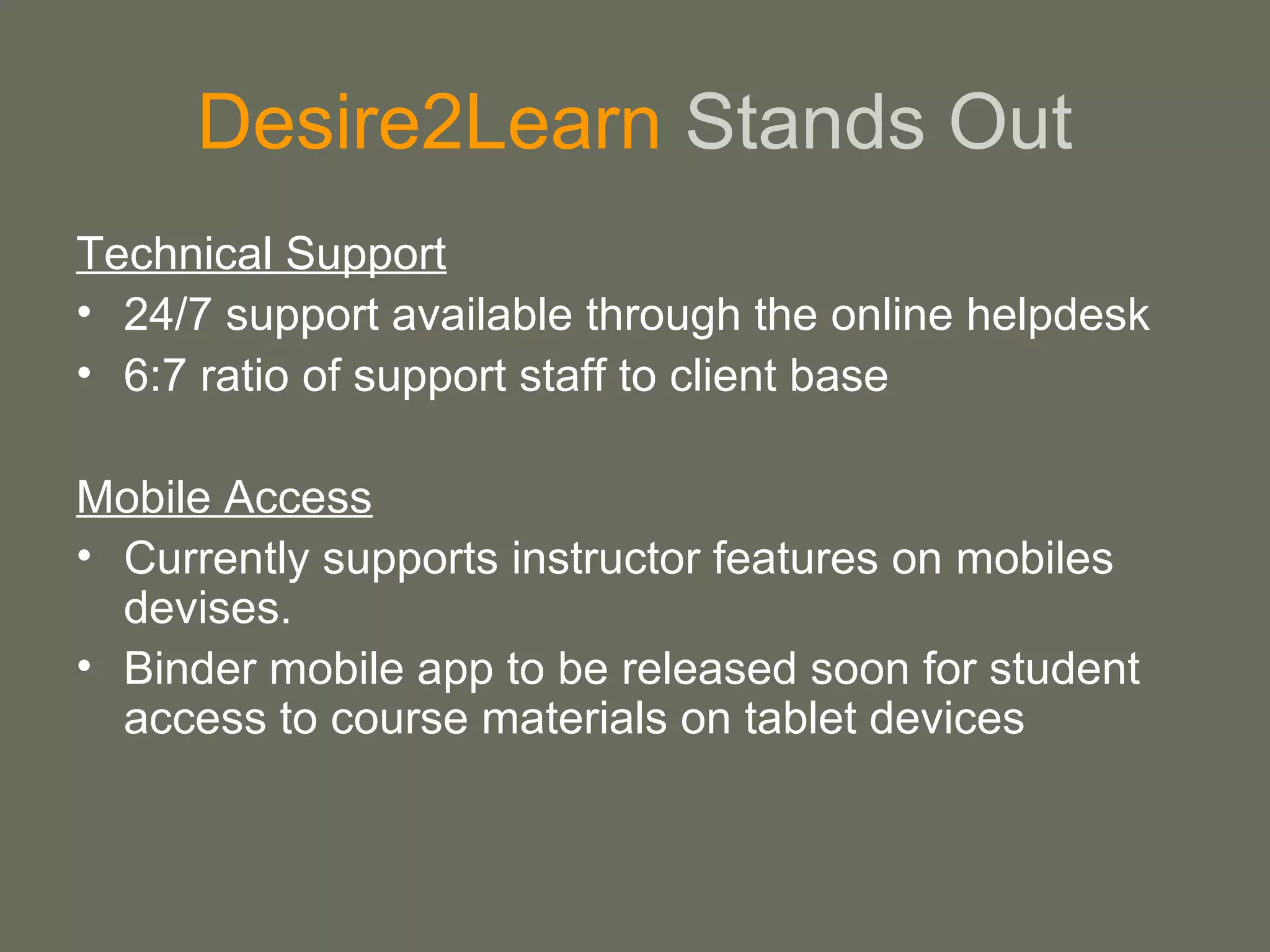 Desire2learn | PPT