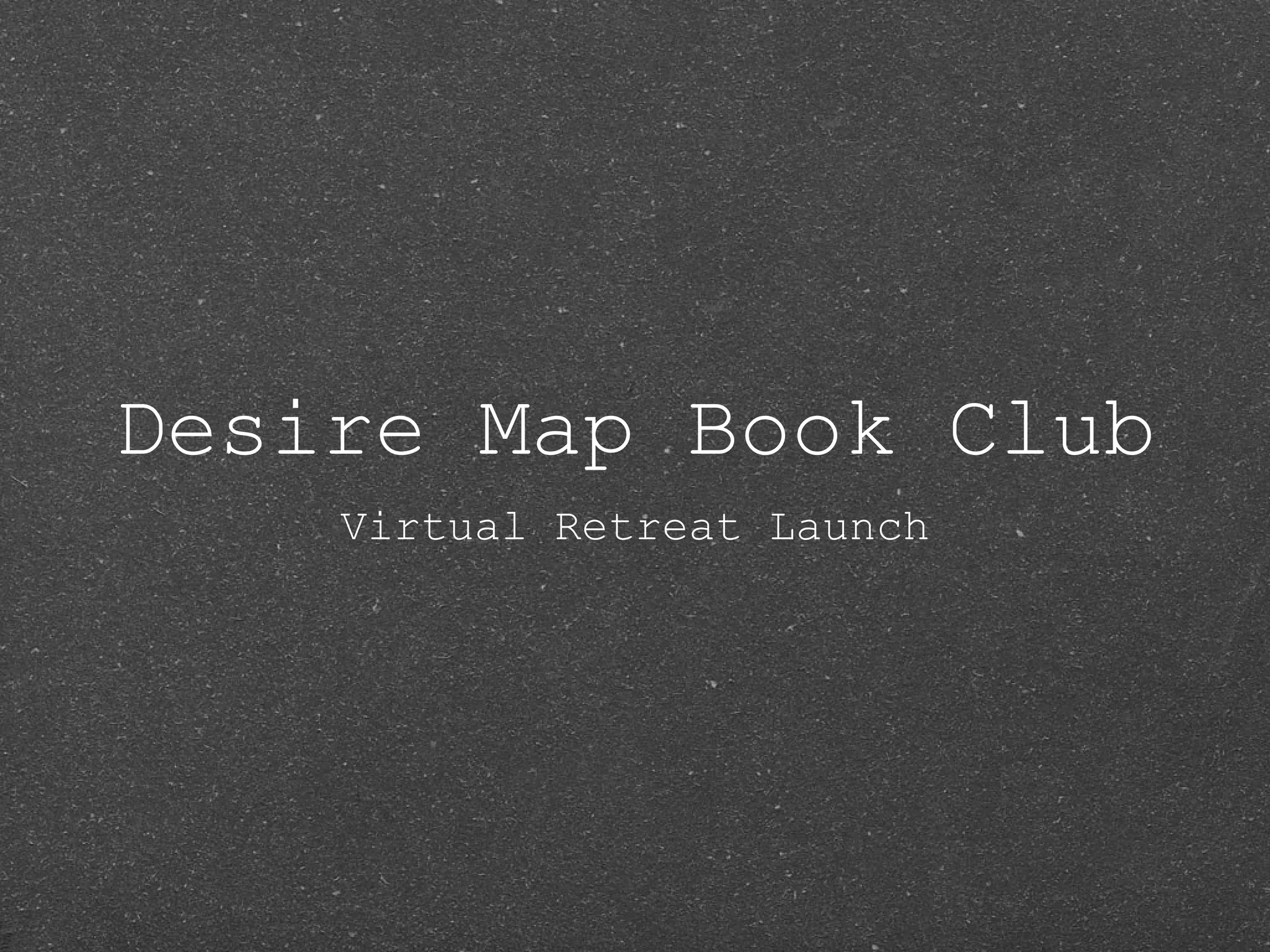 Desire map agenda | PPT