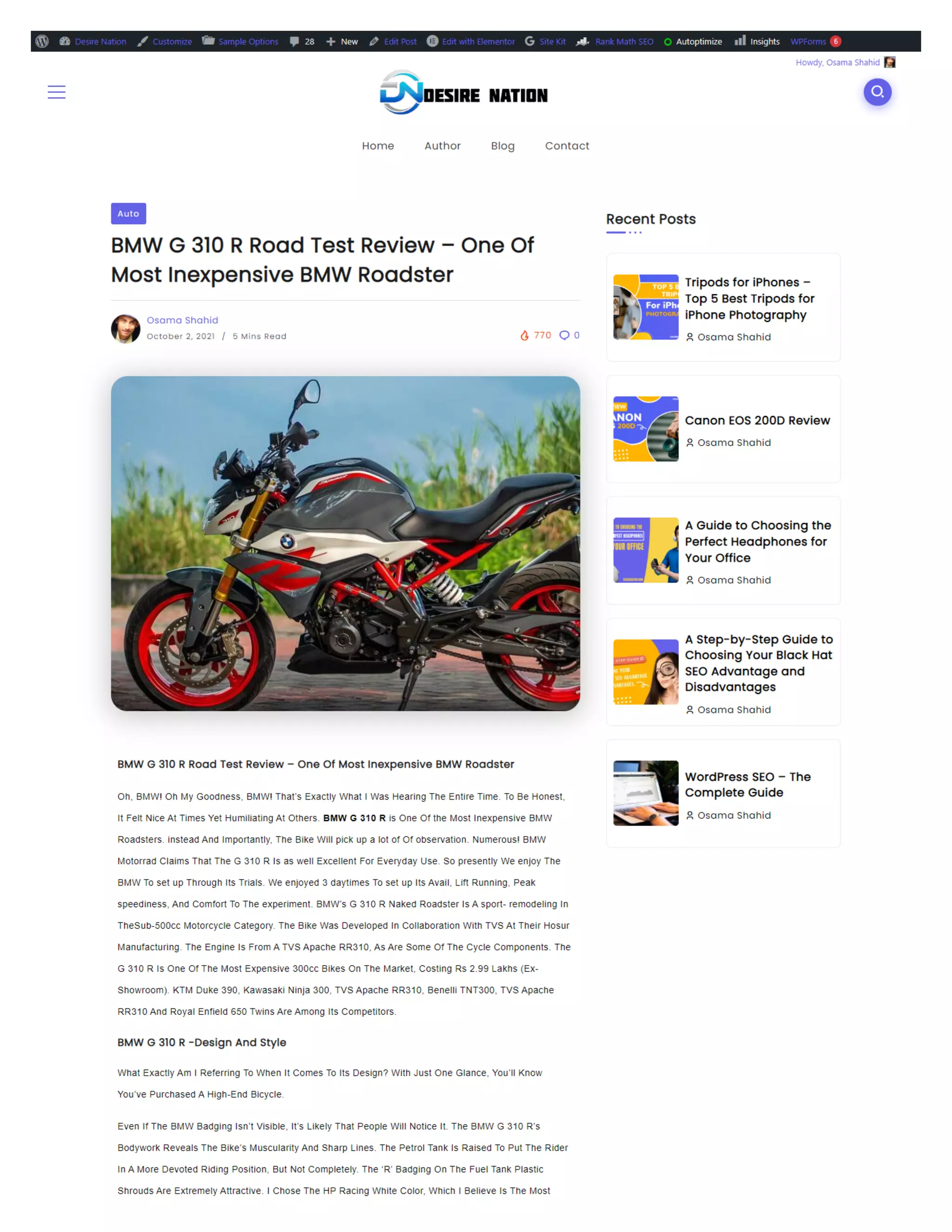 BMW G 310 R Road Test Review | PDF