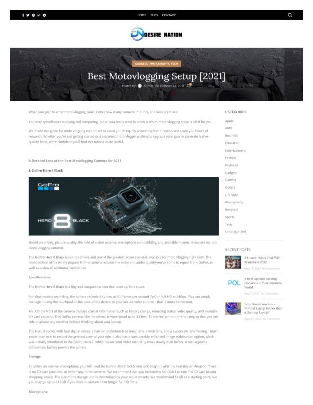 My New Moto vlogging Setup | PDF