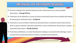Decision making | PPTX