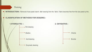 Desizing | PPT