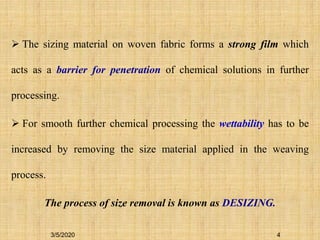 Desizing lecture 3 | PPT