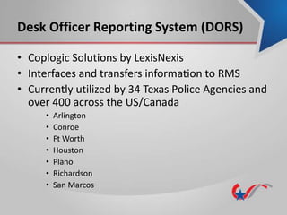Desk Officer Reporting System | PPTX
