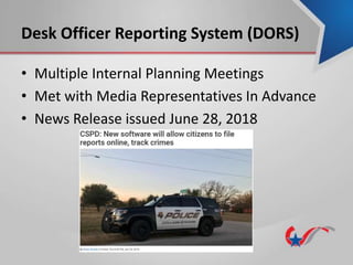 Desk Officer Reporting System | PPTX