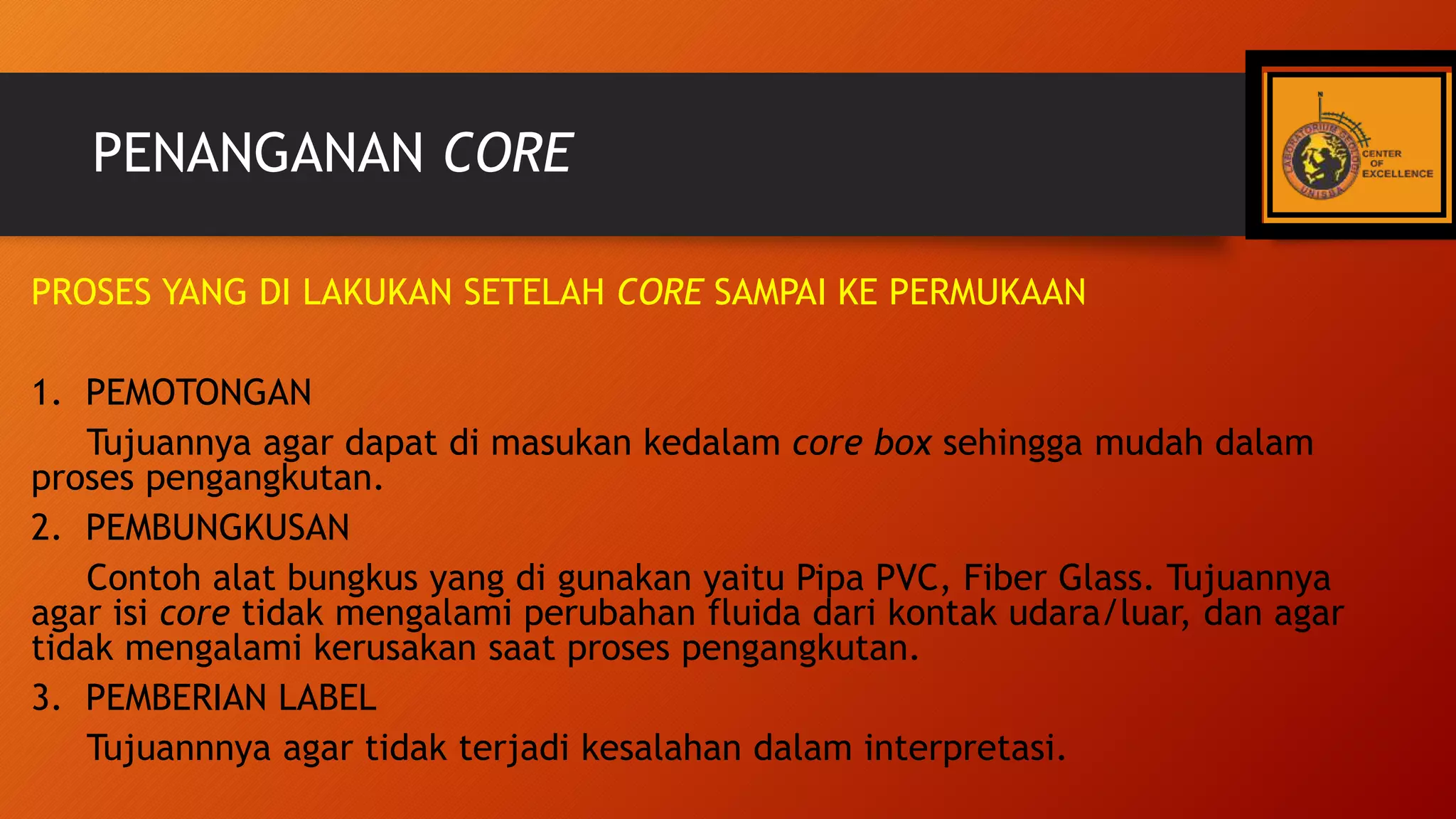 Deskripsi core | PPTX