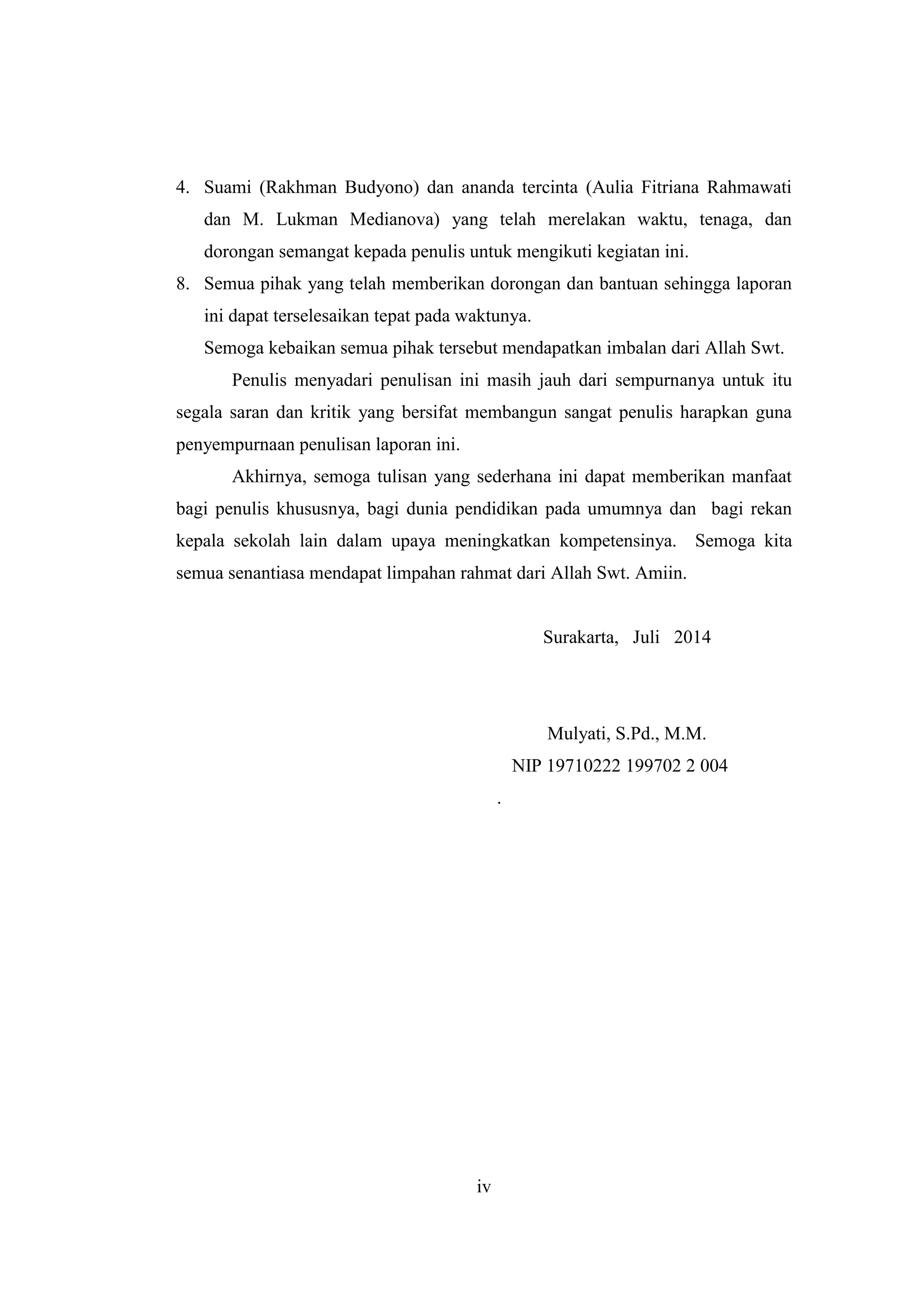 Deskripsi diri mulyati cover | DOCX