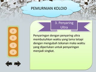 Deskripsi koloid, suspensi dan larutan sejati | PPTX