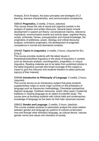 Deskripsi matakuliah pend. bhs inggris | DOCX