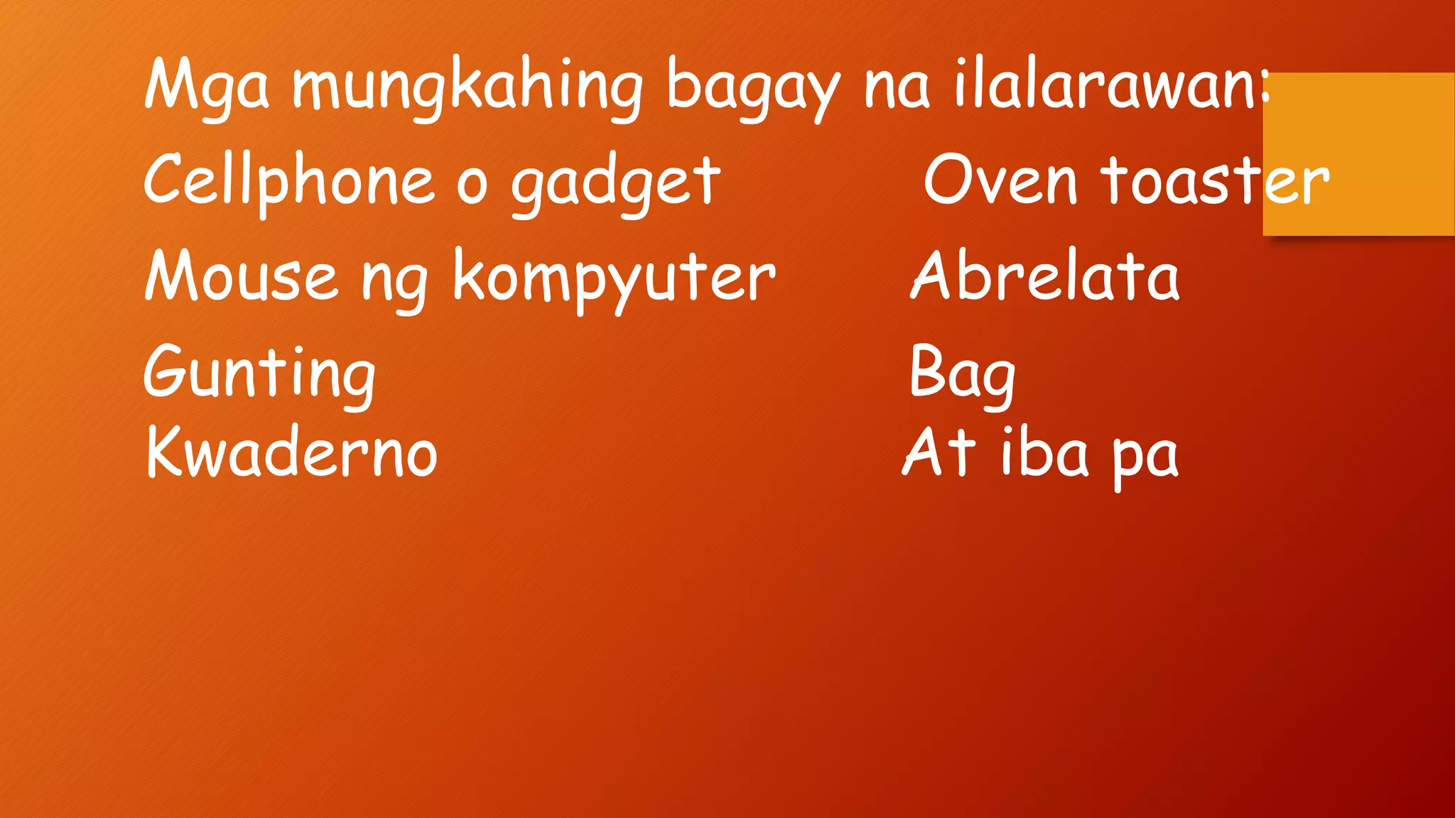 Deskripsyon ng produkto | PPTX