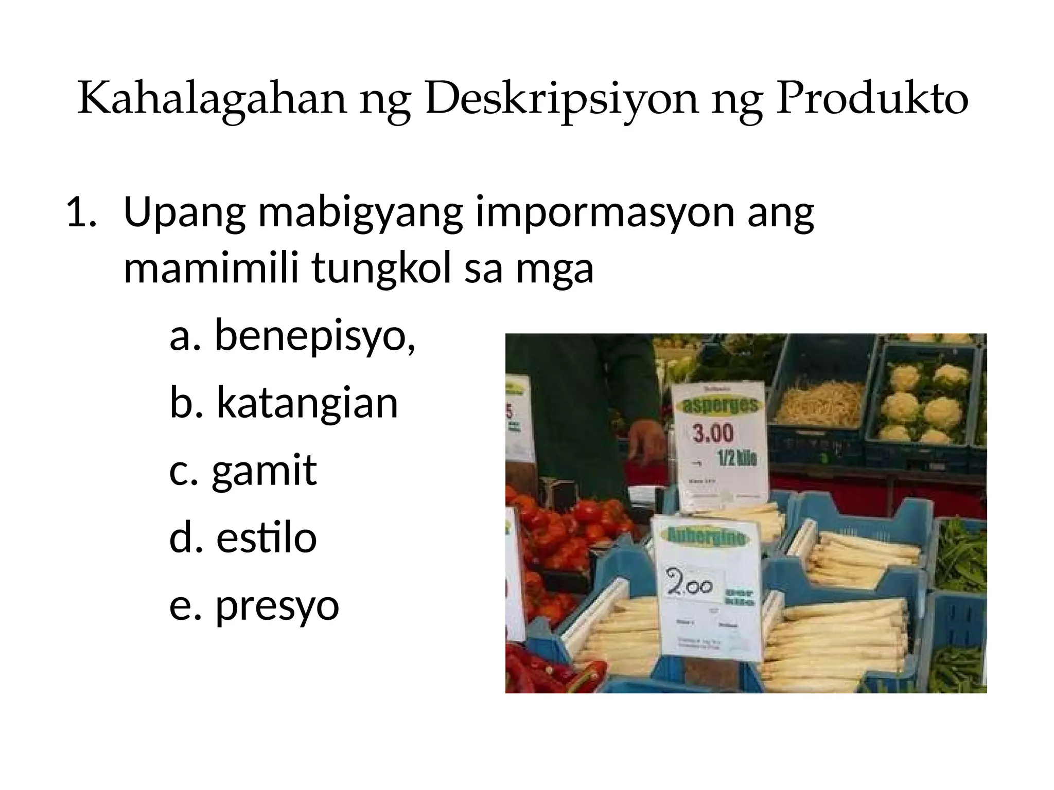 filipinono sa piling larangan deskripsyon ng produkto.pptx