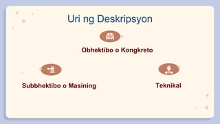 DESKRIPTIBONG PAGPAPAHAYAG SA WIKANG PAMPANITIKAN.pptx