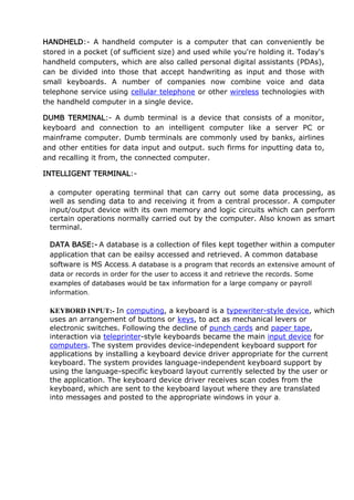 COMPUTER SCIENCE | DOCX | Smartphones | Consumer Electronics