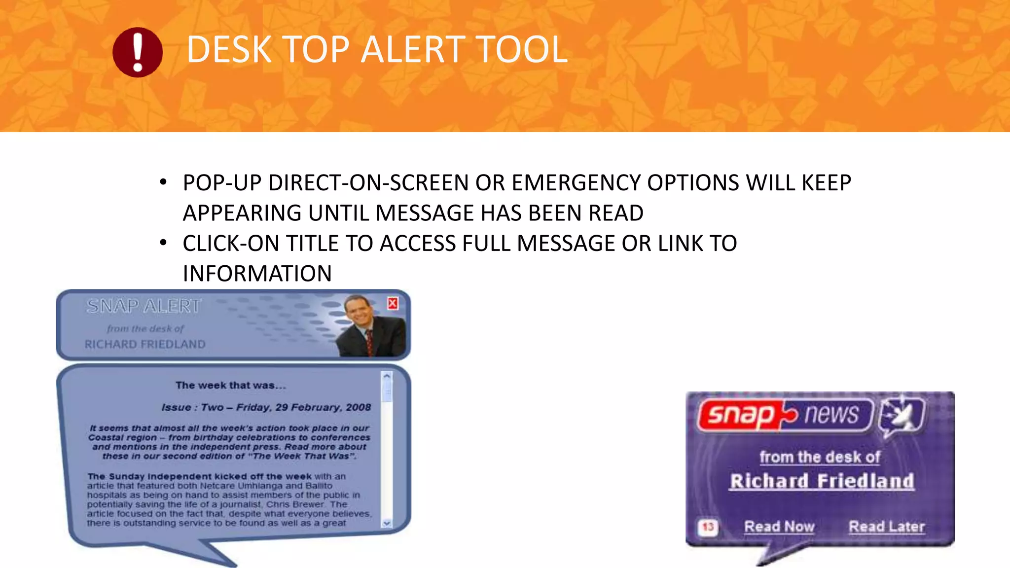 Desktop Alert Examples | PPT