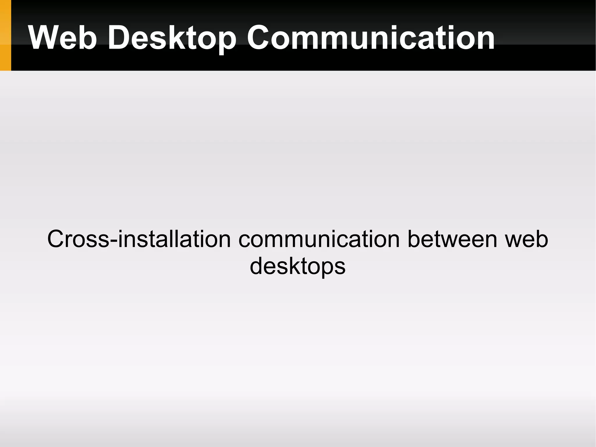 Web Desktop Communication | PDF