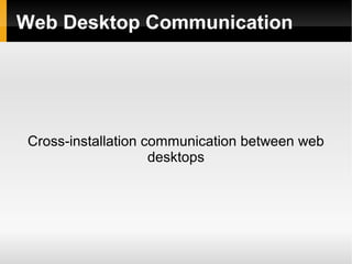 Web Desktop Communication | PDF
