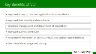 Desktop and client virtualization new workstyles with microsoft vdi | PPT